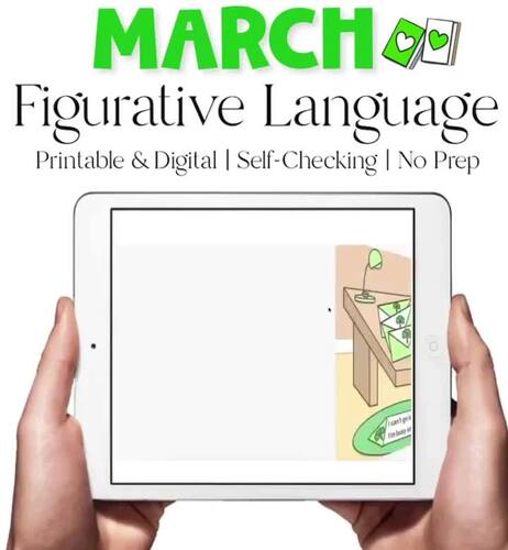March Figurative Language Boom Cards - Saint Patrick's Day Digital Task ...