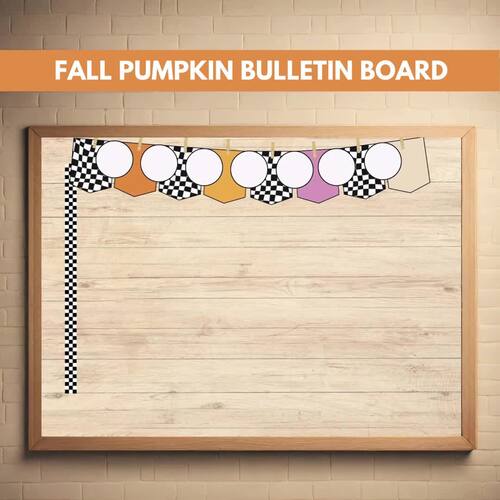 Fall Autumn Pumpkin Patch Season Bulletin Board Kit | October Bulletin ...