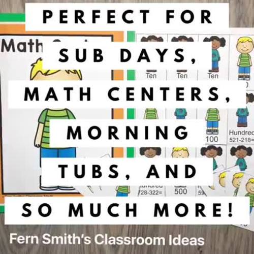 Estimate Differences Center Games for Third Grade | TPT