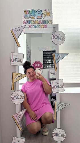 Affirmation Station | Editable | English, French & Spanish Classroom Decor