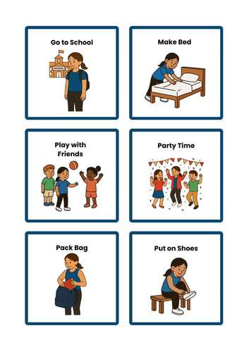Visual Schedule Cards. Home Routine. Occupational Therapy | TPT