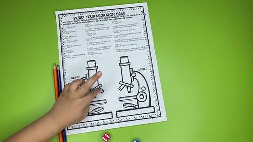Microscope Parts and Functions Build a Microscope Partner Game, Digital Too