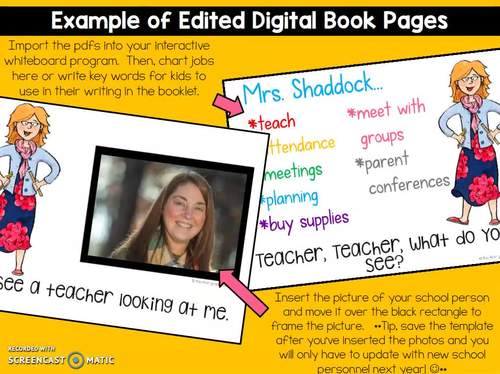 Back to School Helpers Anchor Charts And Booklet | TPT