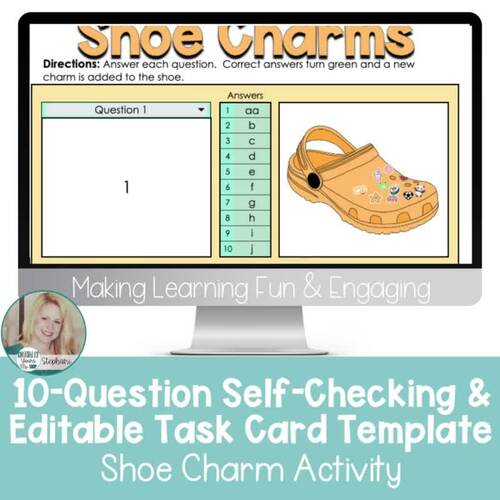 Editable Self-Checking Task Card Template - Digital Resource Vol. 6