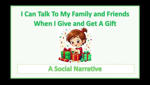Thanksgiving Gift Exchange Social Skills Story Activities Autism ADHD ...