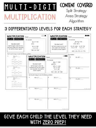 Multi-Digit Multiplication and Division MEGA Pack! Australian ...