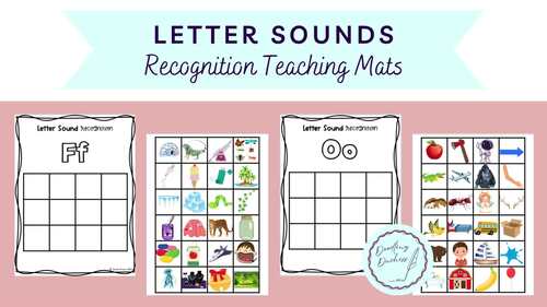 Letter Sound Recognition Teaching Mats by Doodling Duchess | TPT
