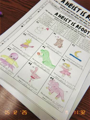 Art Heist Mystery Activity - Finding Slope / Rate of Change from Two Points