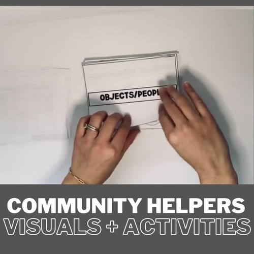 Community Helpers MEGA Differentiated Vocabulary Visual Pack | TpT