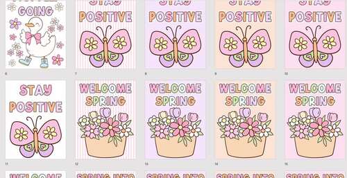 Pastel Spring Posters by Magical Kinders Corner | TPT