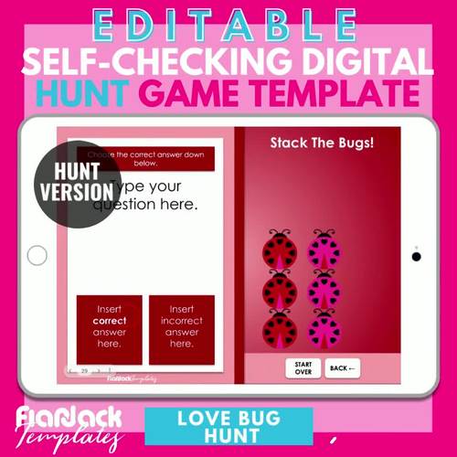 Love Bug Hunt Google Slides PowerPoint Editable Game Template | TPT