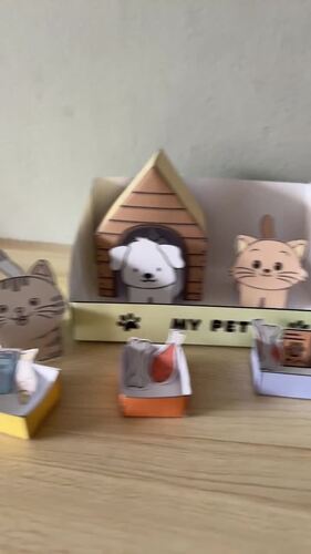 Pet House DIY paper craft project for kids, Cute craft for kids, Dog ...