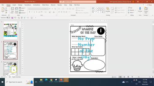 Kindergarten Numbers to 20 Worksheets, Number of the Day, Number Sense Pack