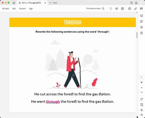 ESL Intermediate Lesson: Learn how to use 'Through' by ESL Class Workshop