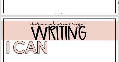 Learning Objectives Display | Dreamy Neutral I Can Statement Posters