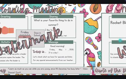 May Morning Meeting Slides | Responsive Classroom | Summer & Year-End ...