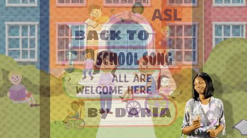 Back to school American Sign Language videos | TPT