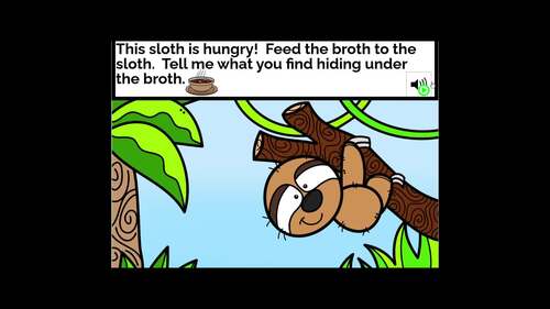 Feed the Sloth! Final /th/ Articulation (Boom Learning Activity)