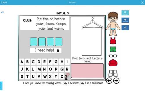 S Sound Articulation Boom Cards™ Build A Kid Game | S Sounds Speech Therapy