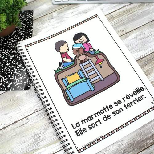 Le jour de la marmotte | French Groundhog Day Emergent Reader | TPT