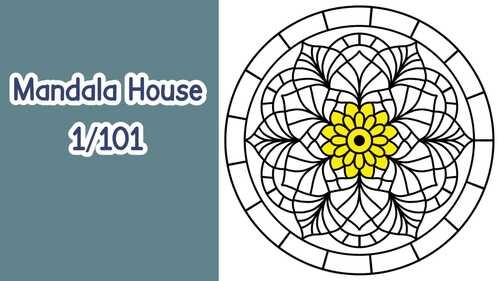 [Happy] Mandala House 1/101 || Coloring by Coloring pictures by Yerbera