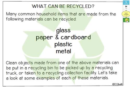 Recycling and Composting BOOM CARDS™ No Print Earth Day by Stacy Crouse