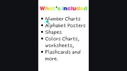 Colorful Classroom Bundle - Engaging Alphabet, Number, and Shape Learning