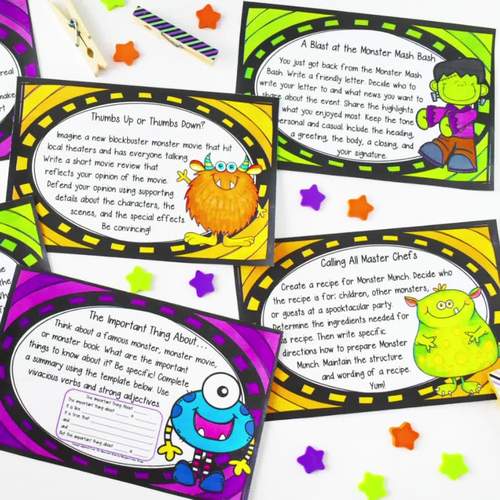 Descriptive Writing Monster - Halloween Recipe - October Writing Center