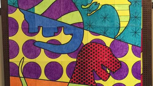 Pop Art Dinosaurs Collaborative Poster: Fun Dinosaur Activity or Door ...