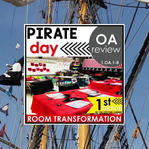 1st Grade Math Review | Pirates Classroom Transformation | TpT