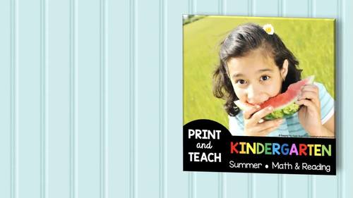 SUMMER Kindergarten Distance Learning - Independent Work Packet Math ...