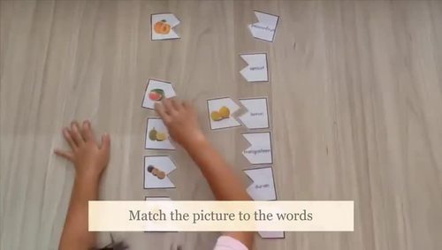 Fruits Matching Puzzles Activity | Speech Therapy| Autism Visual Cards