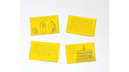 Volume and Capacity Measurement Game for 3rd Grade Math Centers 3.MD.A.2