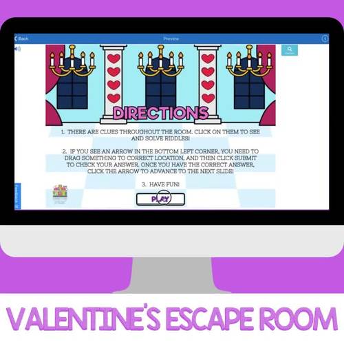 Valentine's Day Escape Room Boom Cards for Speech Teletherapy | TPT