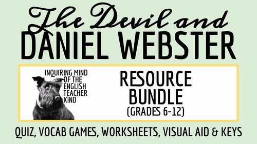 "The Devil and Daniel Webster" Quiz, Worksheets, and Vocabulary Games ...