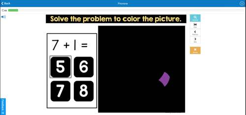 Winter Addition Facts Set 2 Digital Color by Number Boom Cards™ | TPT