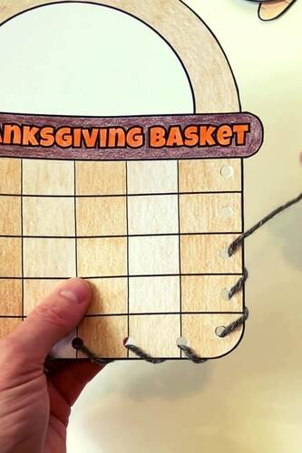 Thanksgiving Basket Bible Craft, Fall Sunday School Gratitude Activity