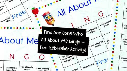 All About Me Ice Breakers Find Someone Who Get to Know You Bingo Back ...