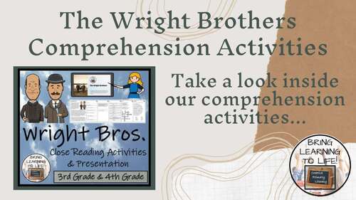 Wright Brothers Close Reading Passage & Comprehension Activities | 3rd ...
