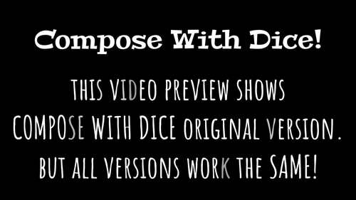 Winter Music Composing Activity for Piano | Compose With Dice!