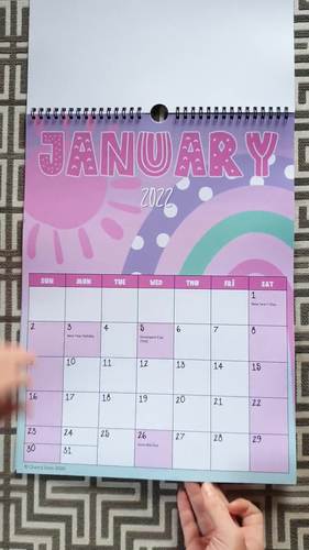 2022 Wall Calendar - Rainbows by Cherry Dots | TPT