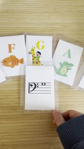 Music Note Flash Cards, Memory Game Music, Treble & Bass Clef Notes ...