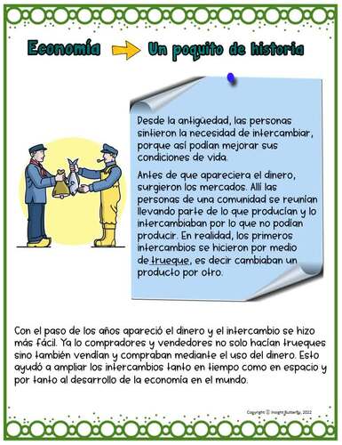 Economics Unit Social Studies Spanish Economía Unidad Estudios Sociales ...