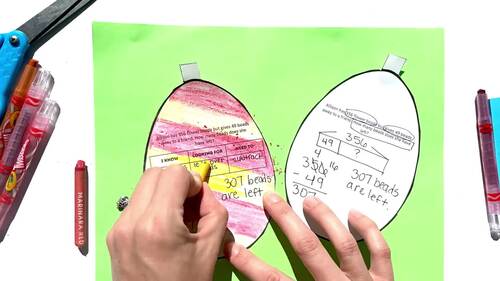 3rd Grade Spring Florida BEST Math Standards Word Problems Easter Craft ...