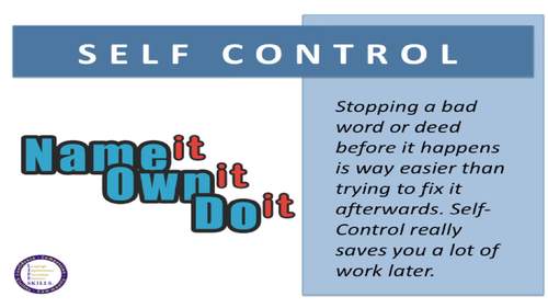 Self Control Lesson - Distance Learning by Social Emotional Learning 4 Kids