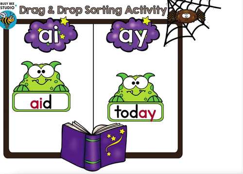 Long Vowel Teams Sorts BOOM Cards BUNDLE by Busy Bee Studio | TPT