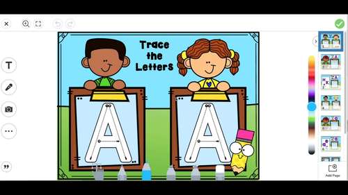 Seesaw Activity Alphabet Independent Literacy Center by Della Larsen's ...