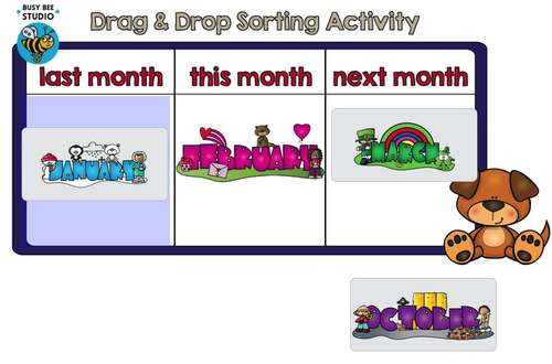 MONTHS OF THE YEAR ACTIVITIES 1ST GRADE CALENDAR SKILLS MATH REVIEW ...