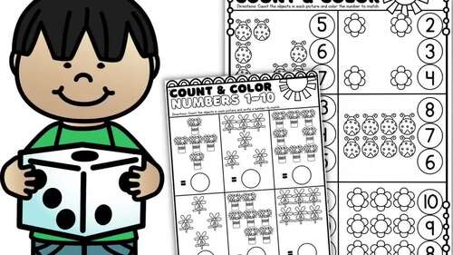 Counting + Subitizing Numbers within 10 Math Bundle by Serendipity Math ...