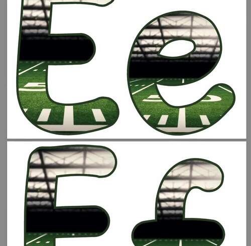 NFL/SUPERBOWL/AMERICAN FOOTBALL BULLETIN BOARD LETTERS, NUMBERS & BUNTING